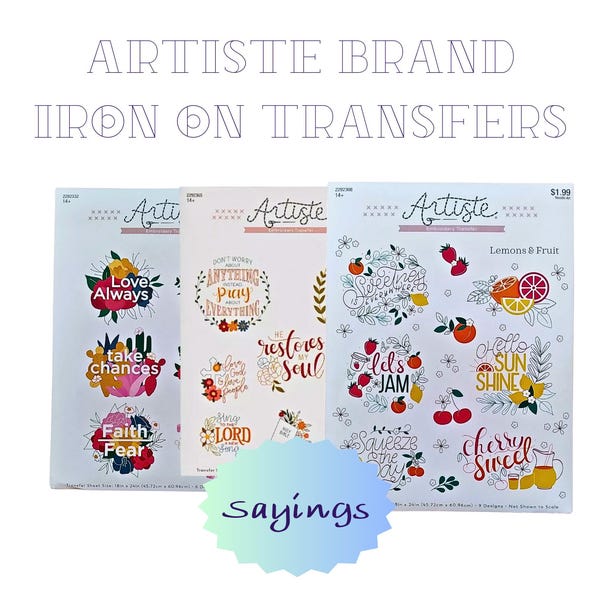 Transfer Iron On - Etsy