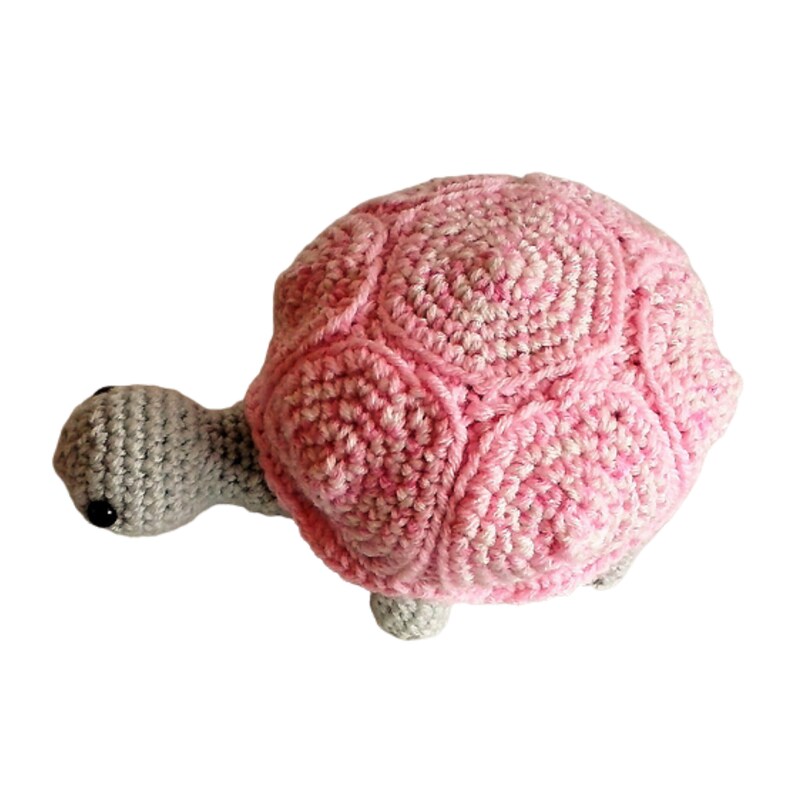 Light Gray Turtle With Choice of Pastel Shell MADE TO ORDER - Etsy