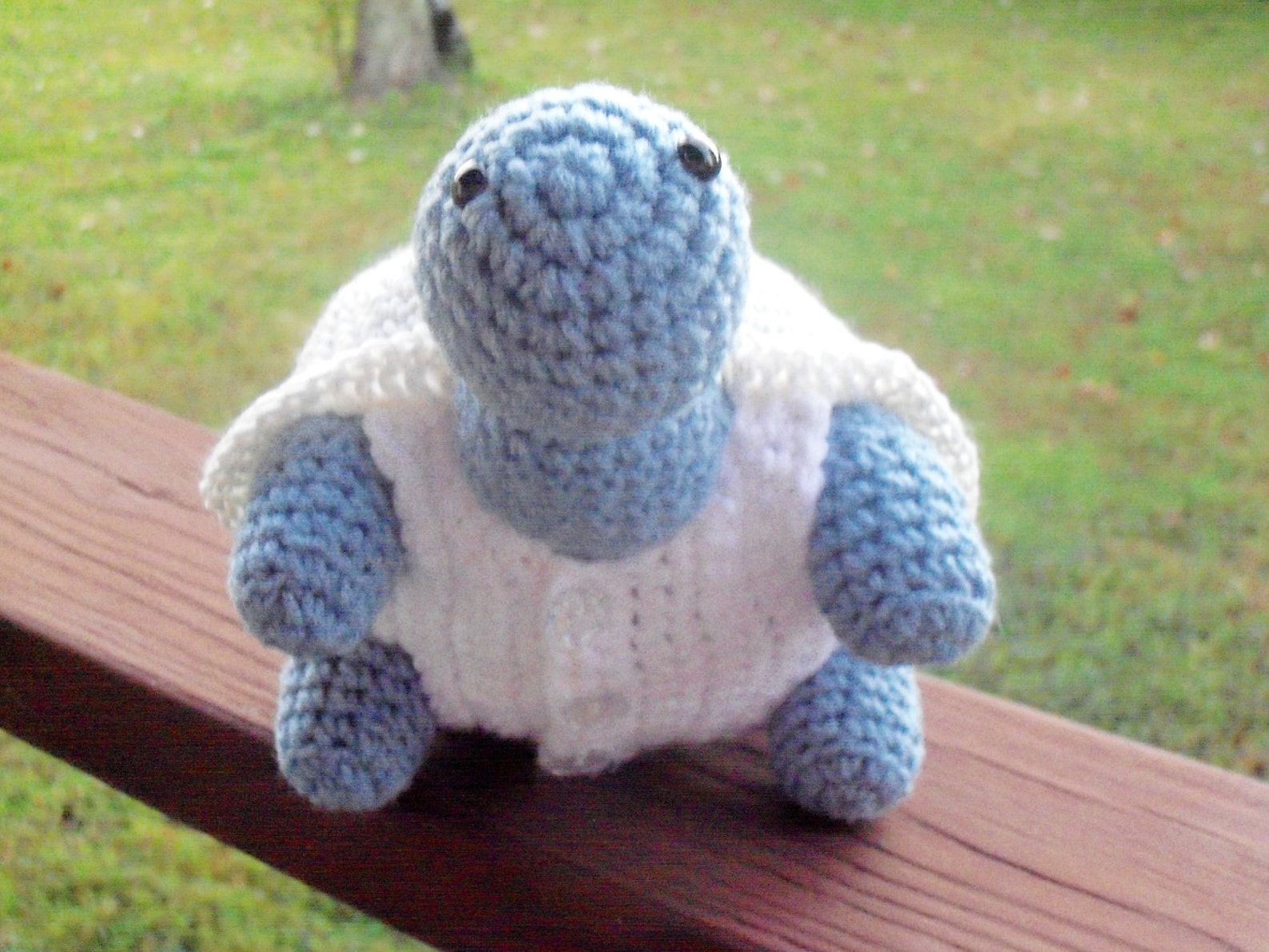 Light Blue Turtle With Sparkling White Shell MADE TO ORDER - Etsy