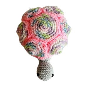 Light Gray Turtle With Choice of Pastel Shell MADE TO ORDER - Etsy