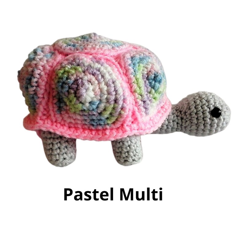 Light Gray Turtle With Choice of Pastel Shell MADE TO ORDER - Etsy