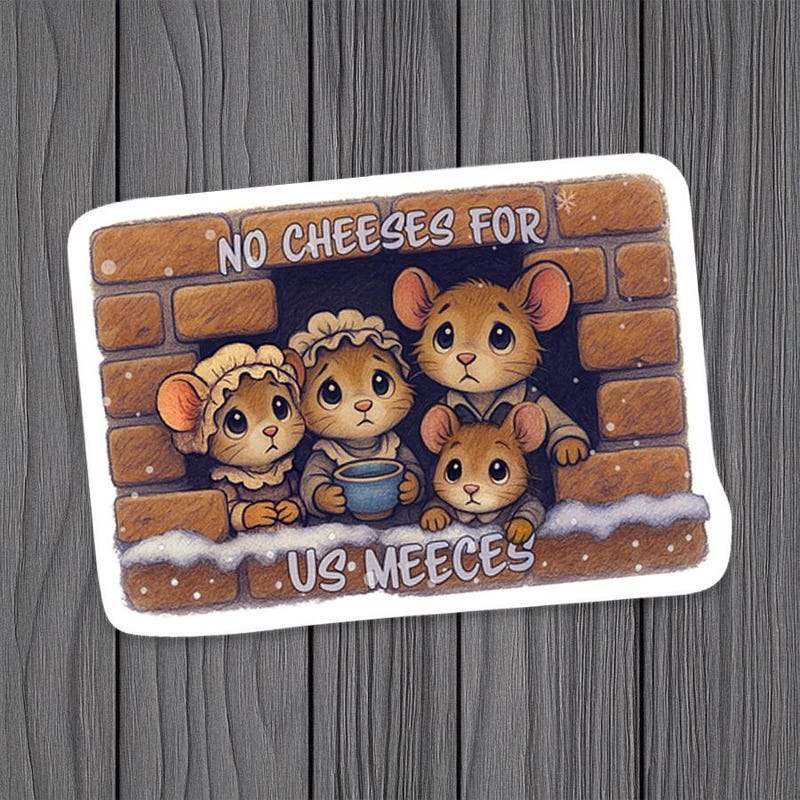 No Cheese for Meeces - Etsy