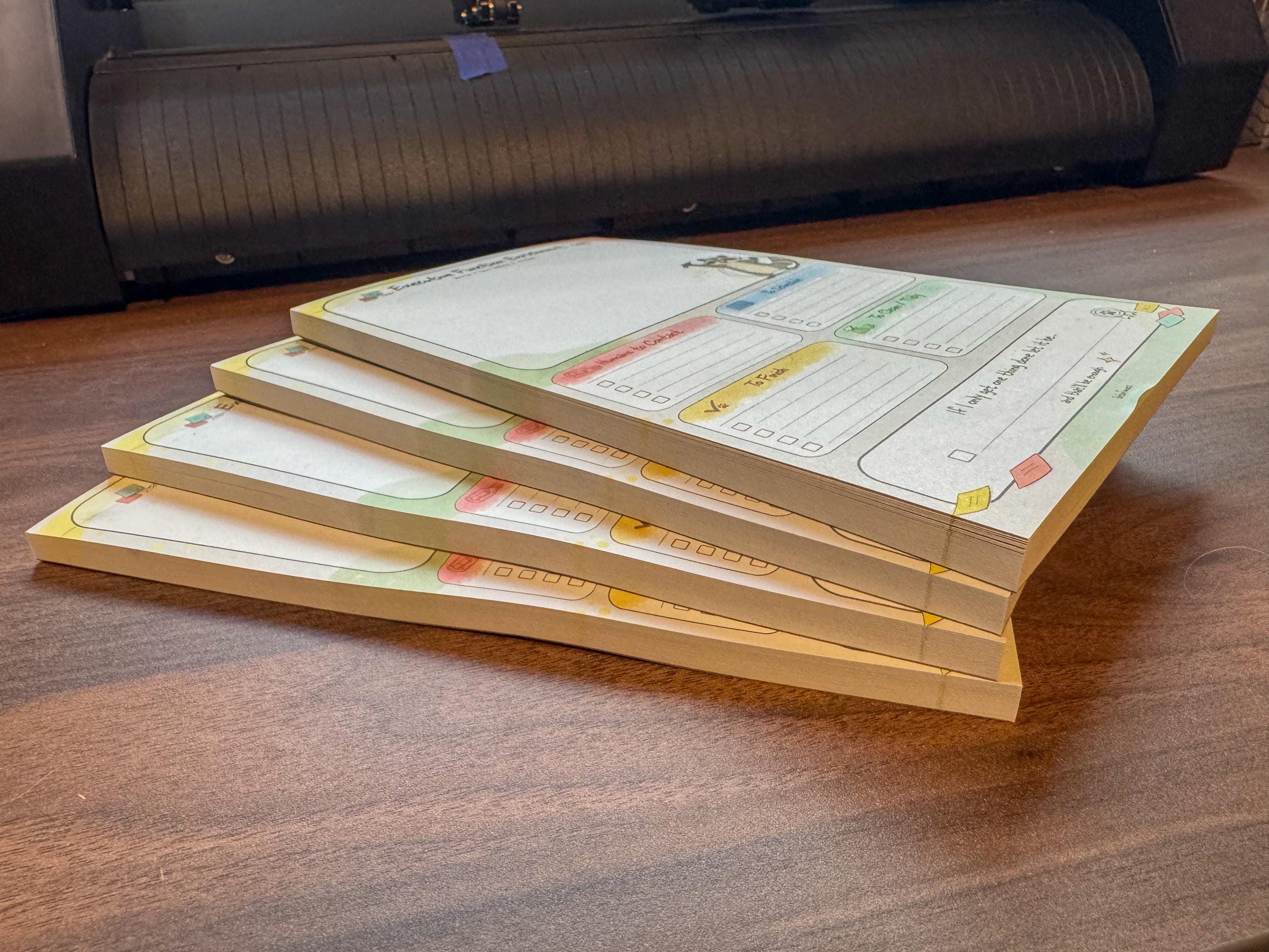 Executive Function Cheat Sheet Planner | ADHD Friendly Daily Notepad ...