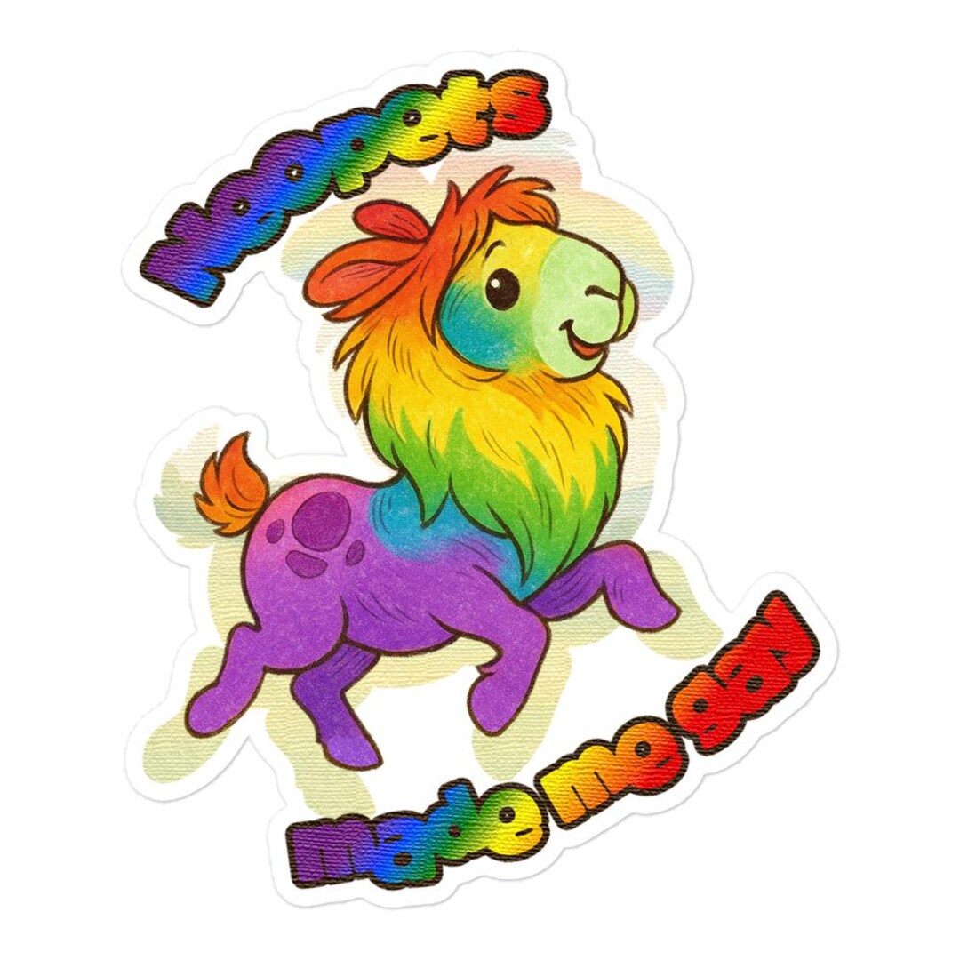 Rainbow Gnorbu Sticker: LGBTQ Pride Neopets Nostalgia - Holographic or ...