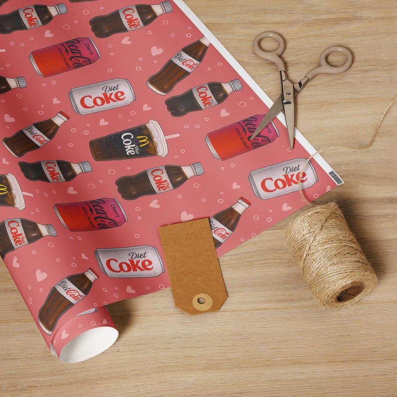Diet Coke Wrapping Paper - Etsy