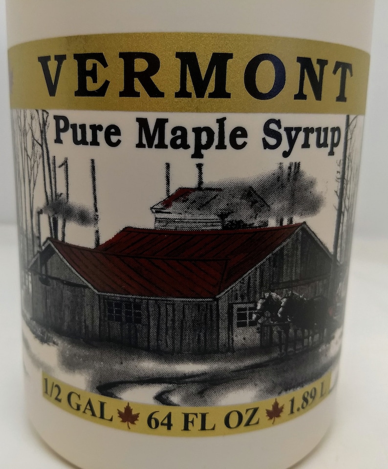 100 Percent Pure Vermont Maple Syrup 1/2 Gallon/ Organic - Etsy