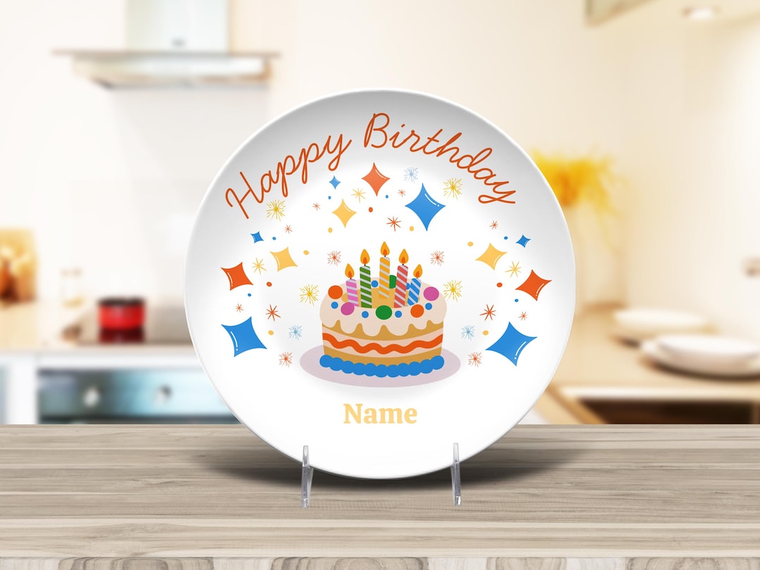 Personalized Birthday Cake Plate: Heirloom Family Tradition Gift - Etsy