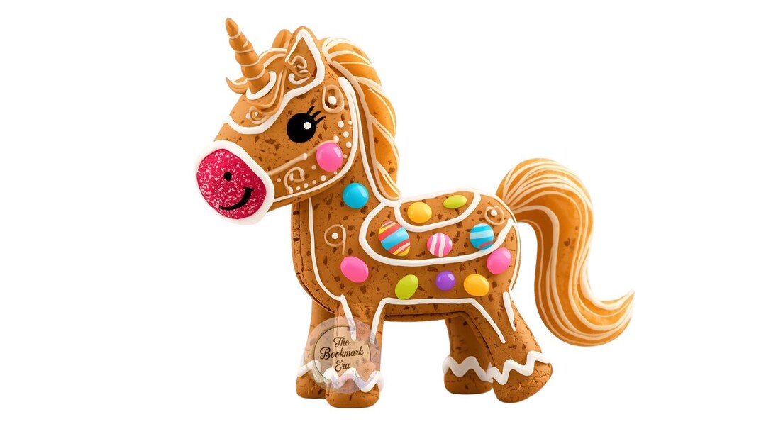 Gingerbread Unicorn Digital Download - Etsy