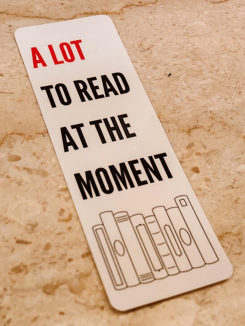 A Lot to Read at the Moment Digital Download Bookmark - Etsy