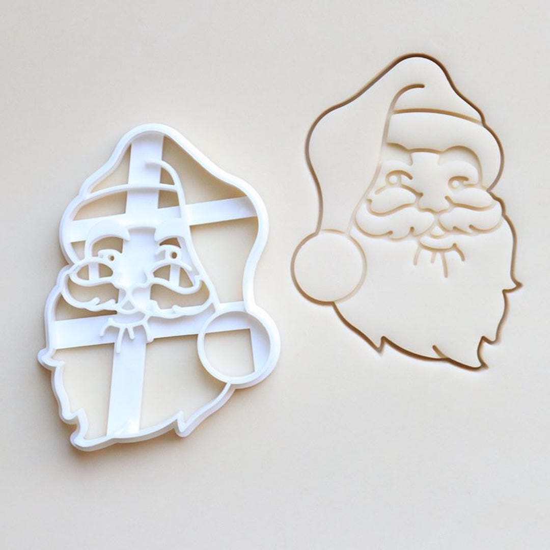 Santa Claus Cookie Cutter, Snowball Embossing Stamp - Etsy