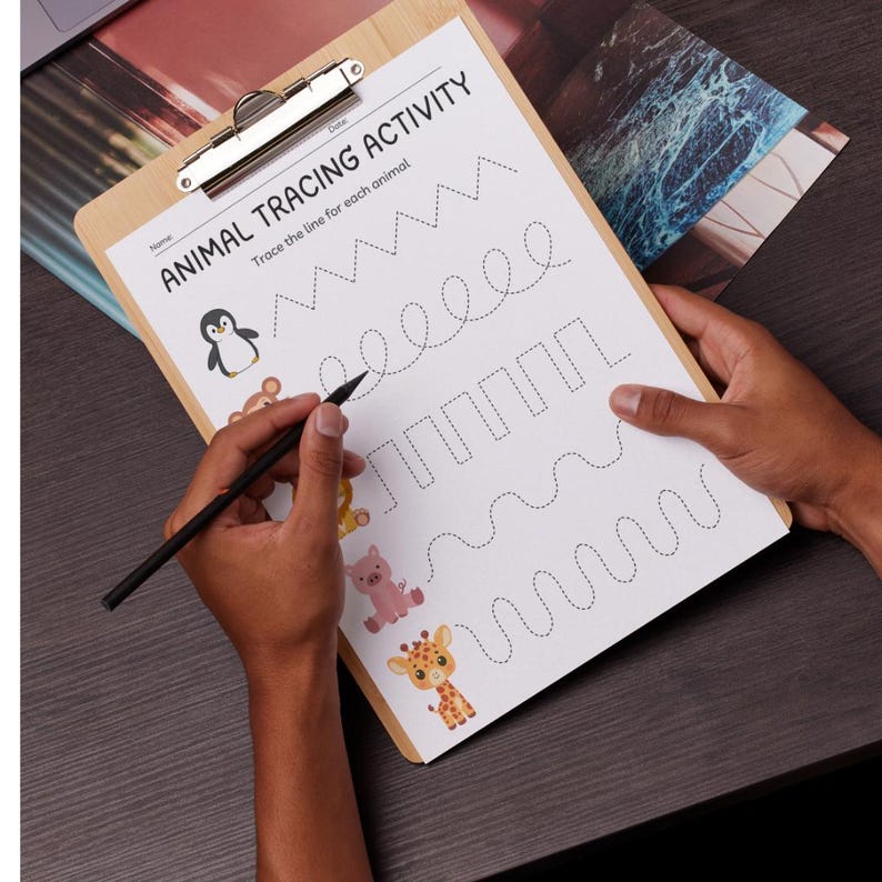 Animal Tracing Worksheets | Preschool Fine Motor Skills (PDF Pattern ...