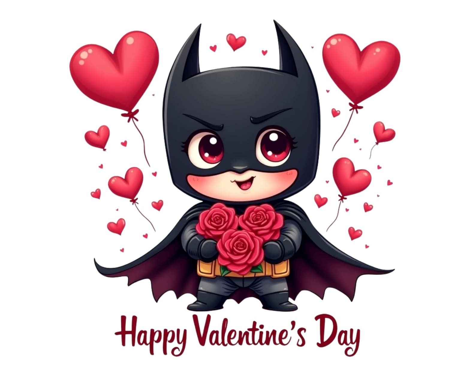 Valentine Superhero Clipart Bundle PNG | Cartoon Hero Love Graphics ...