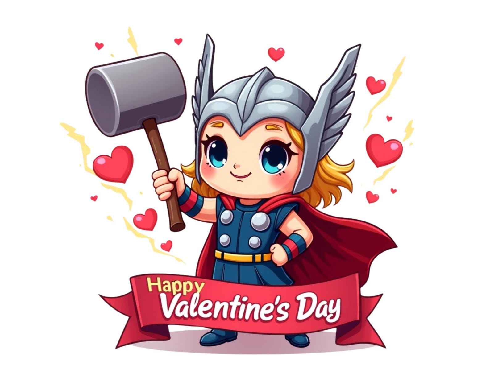 Valentine Superhero Clipart Bundle PNG | Cartoon Hero Love Graphics ...