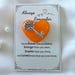 Fused Glass Pocket Hug Magnet • Citrus Heart Gift • Handmade Keepsake ...