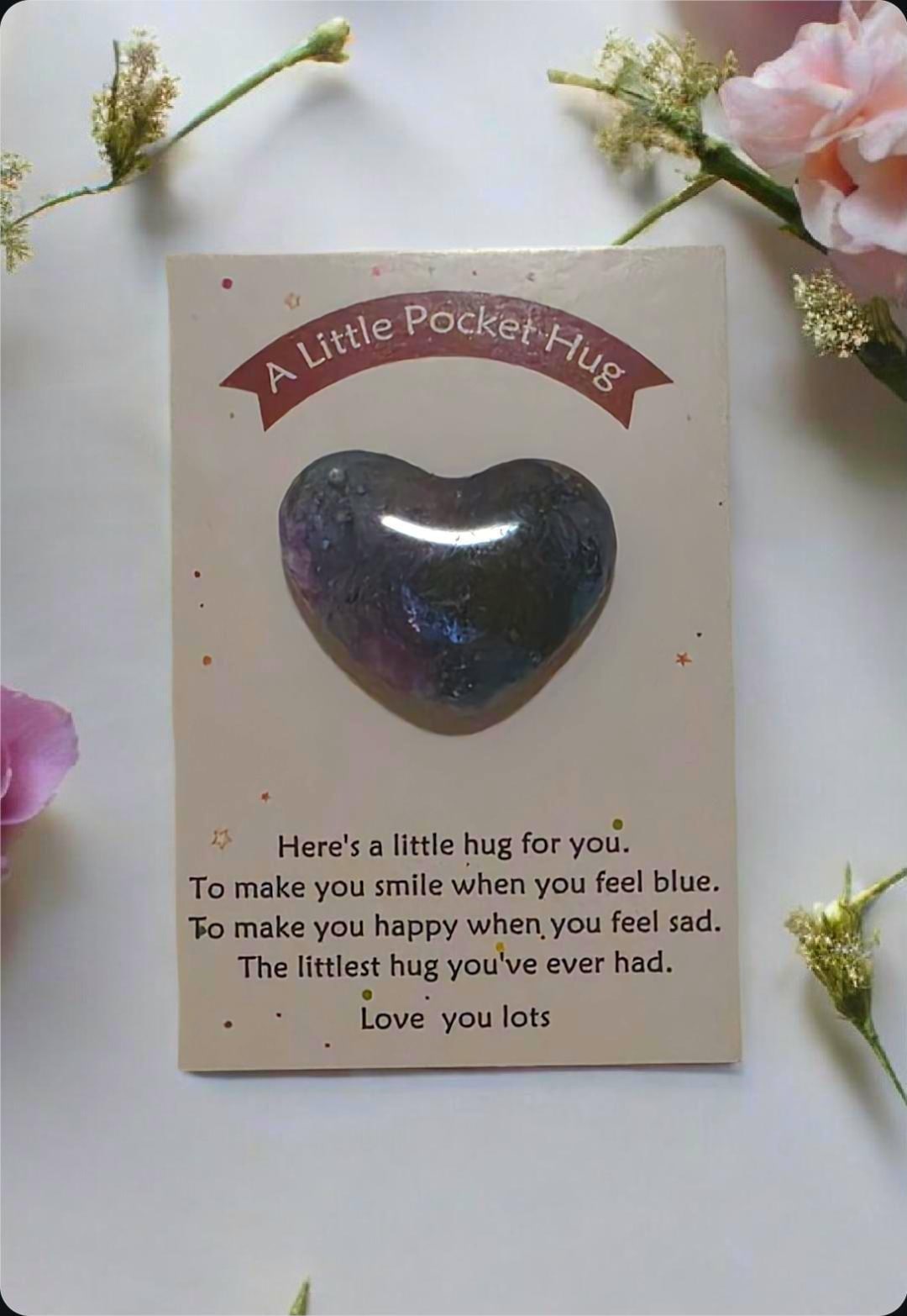 Fused Glass Pocket Hug Magnet – “twilight Softheart”. by Nery - Etsy