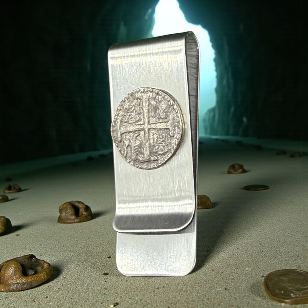 Handmade Recreation of Atocha Silver Coin Money Clip in Stainless Steel ...