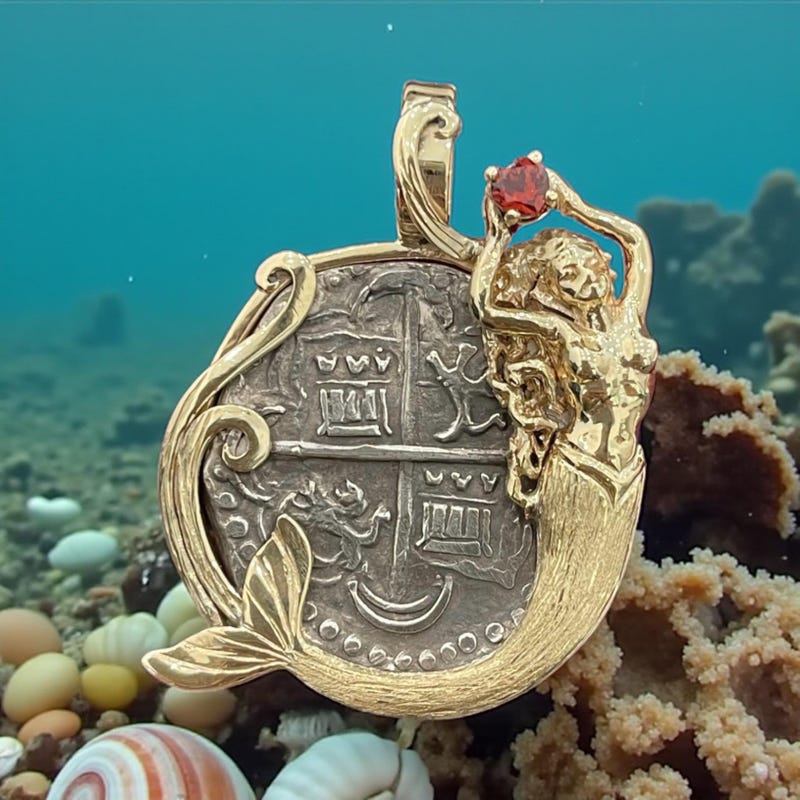 Shipwreck Coin 14k Bezel - Etsy