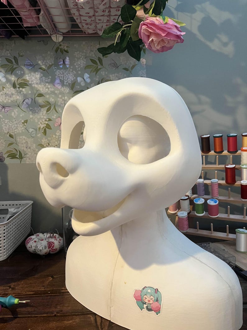 Kemono Toony Smile Puppy Canine,puppy Dog Fursuit Head Base + Eyeblanks ...