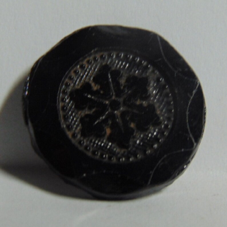 ANTIQUE BEAUTIFUL 1880's/1900's Black Art Deco Snowflake Design Fancy ...