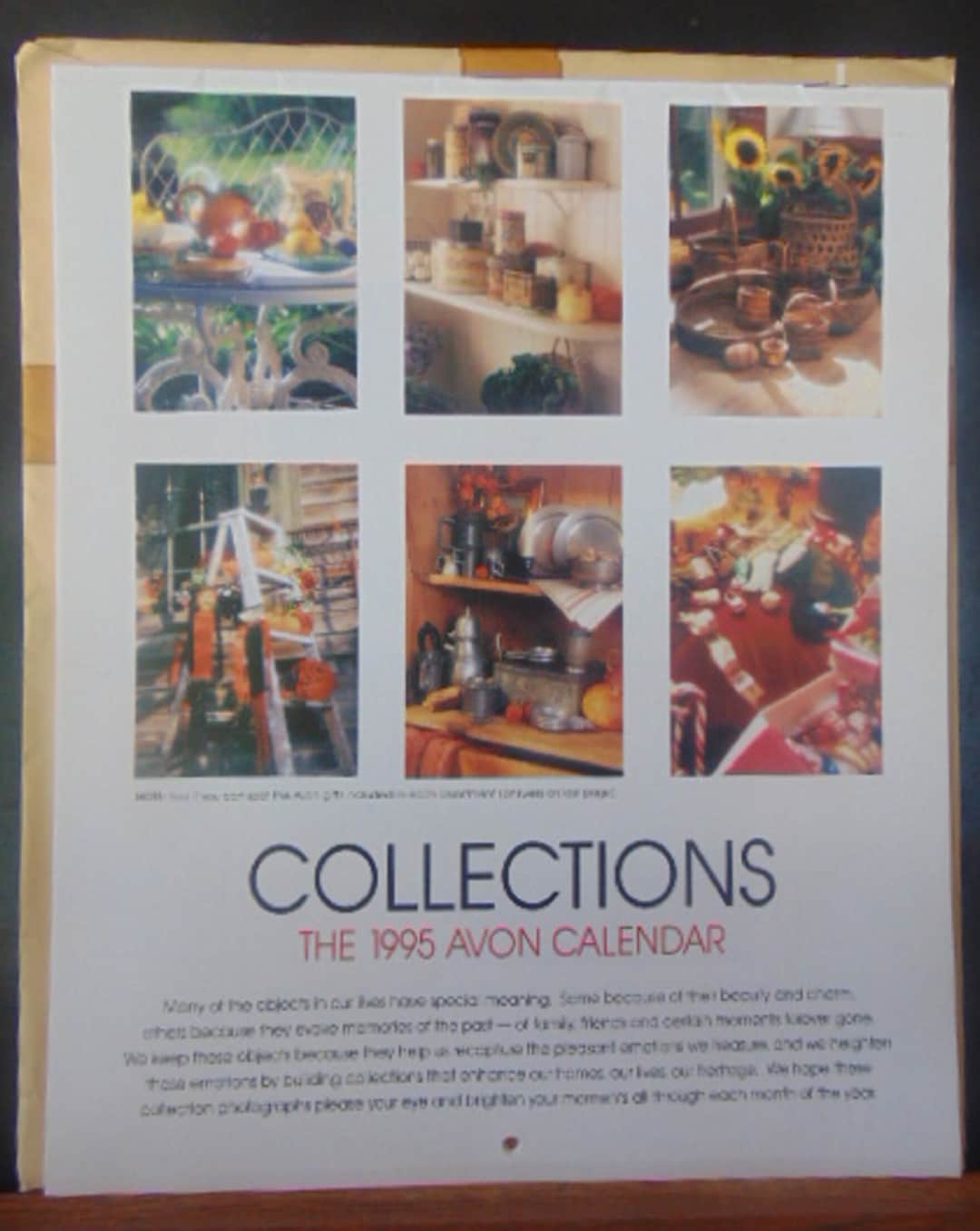 Vintage BEAUTIFUL 1995 Avon Calendar W/ Sleeve...vintage Avon,avon ...
