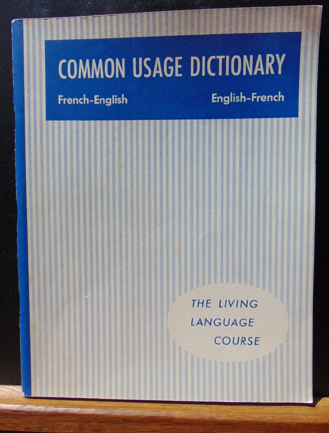 Vintage BEAUTIFUL 1955 Common Usage Dictionary French to English the ...