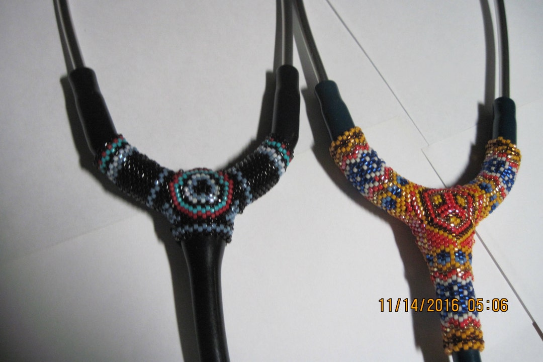 Native/abstract Patterned Dr.s or Nurses Hand Beaded Stethoscopes ...