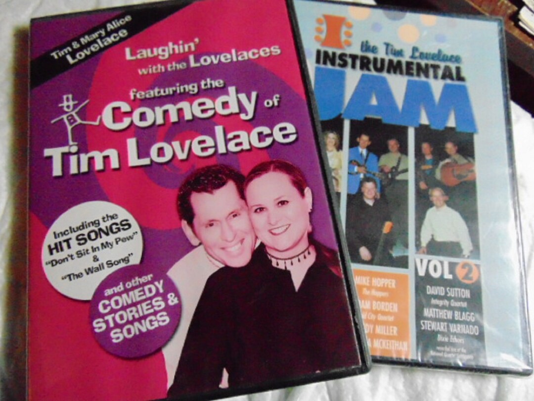 Vintage MOVIE Set of 2 Tim Lovelace Comedy & Instrumental Jam Vol 2 Dvd's...still Sealed ...