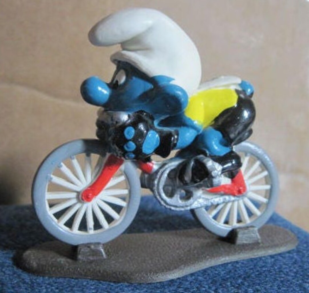 Vintage Bike Riding Smurf...rare Display Only..vintage Toys,vintage ...