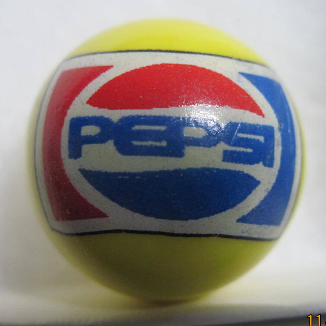 VINTAGE Awesome PEPSI-COLA Yellow,red,white & Blue Emblem Marble ...