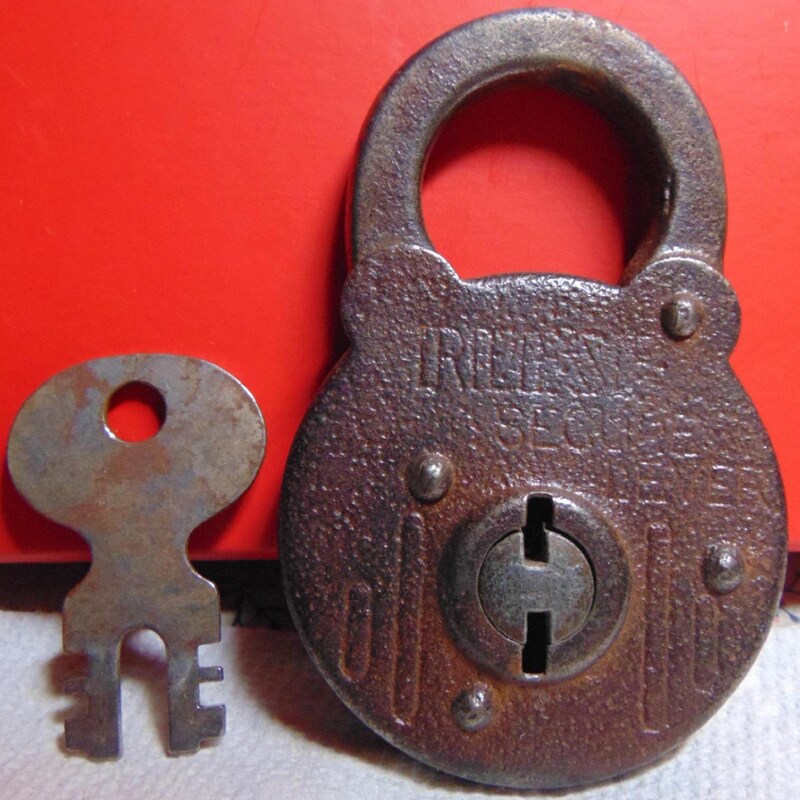 Antique Padlock - Etsy