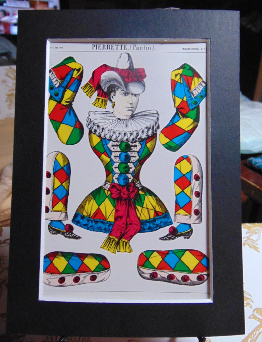 Vintage BEAUTIFUL French 60's Colorful Pierrette Paper Doll by Pellerin ...