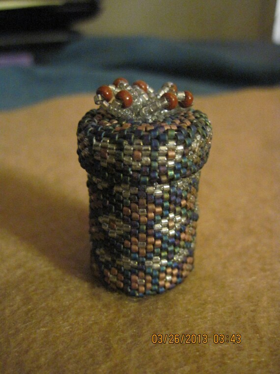 BEAUTIFUL UNISEX Peyote Beaded Miniature Neutral | Etsy