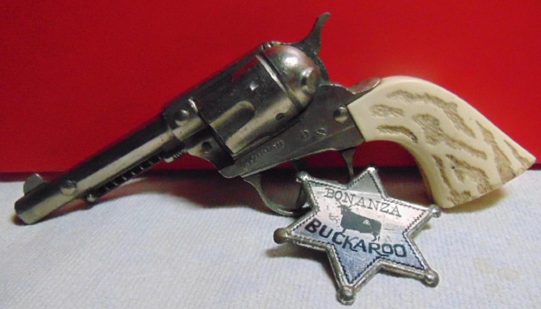 Vintage AWESOME 50's/60's HUBLEY 'bonanza Buckroo' Toy Pistol Cap Gun ...