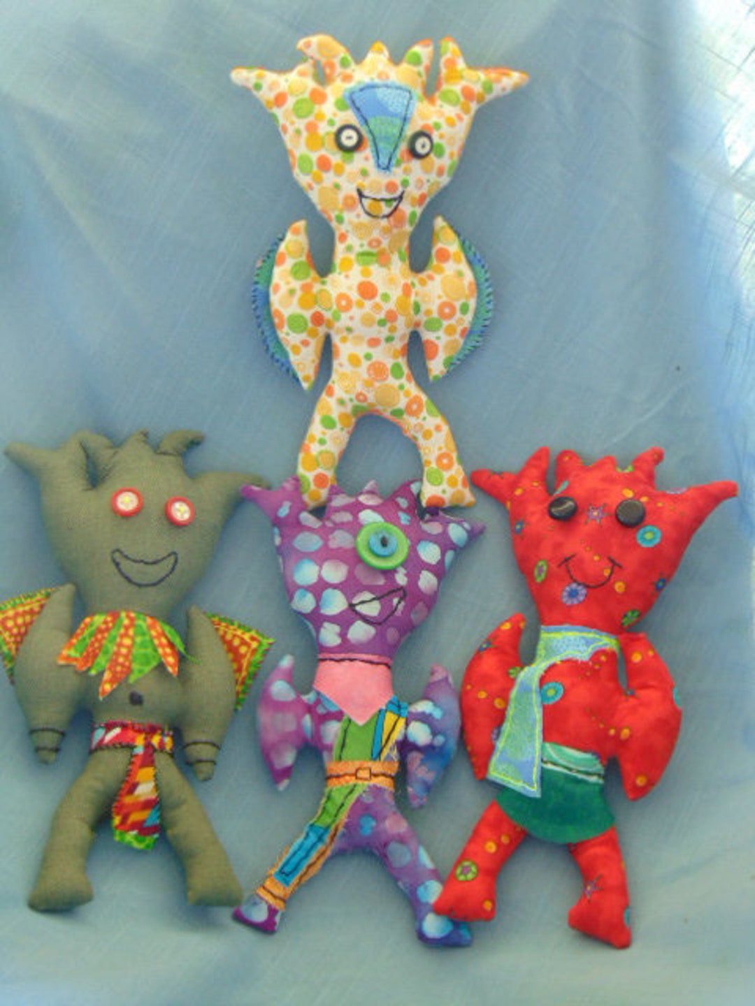 Handmade ALIEN Small Dammit Doll or Doll Toy...your Pick...1732h ...