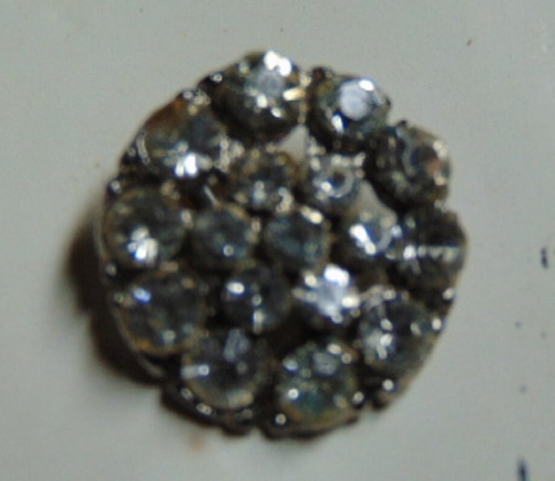 VINTAGE BEAUTIFUL 60's/70's LA Mode Card W/crystal (paste?) Flower ...