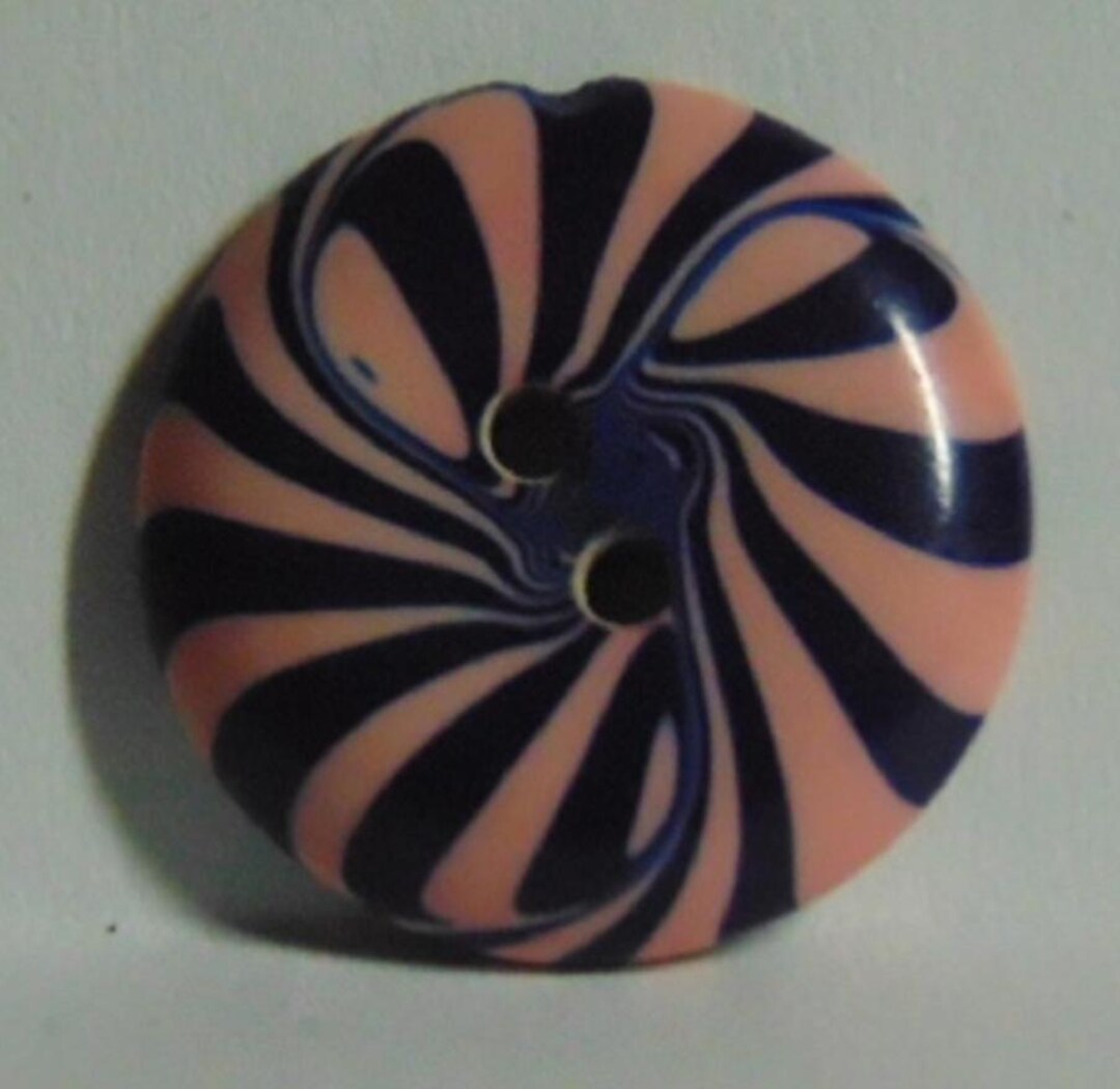 Antique RARE 1920's French Deco Cerulean Blue & Pink Celluloid Swirl ...