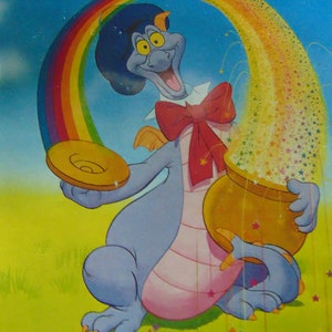 VINTAGE BEAUTIFUL 1982 Figment the Little Purple Dragon EPCOT Postcard ...