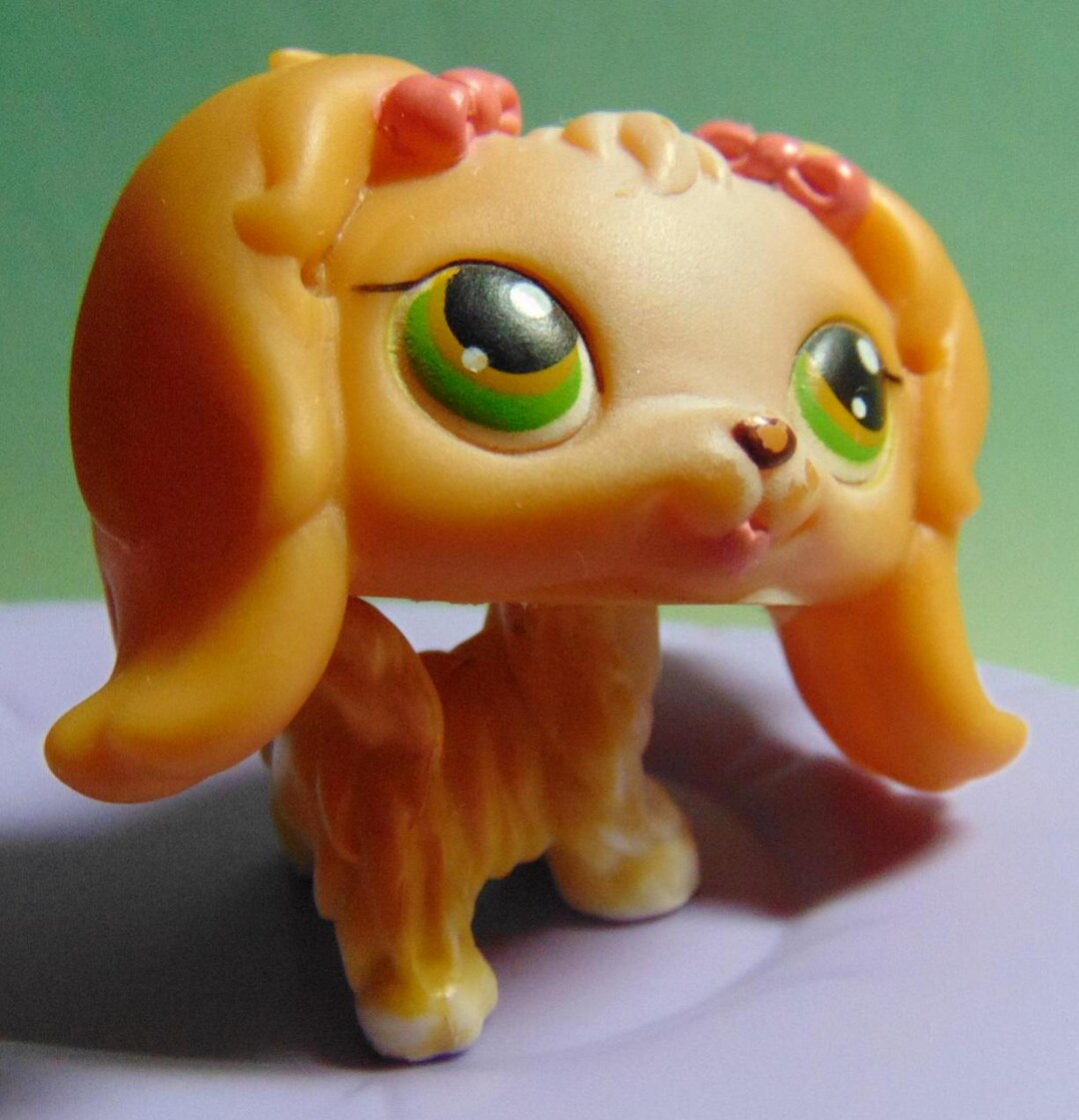 VINTAGE 2004 Hasbro 'LPS' Littlest Pet Shop Figurine Girl Puppy W/pink ...