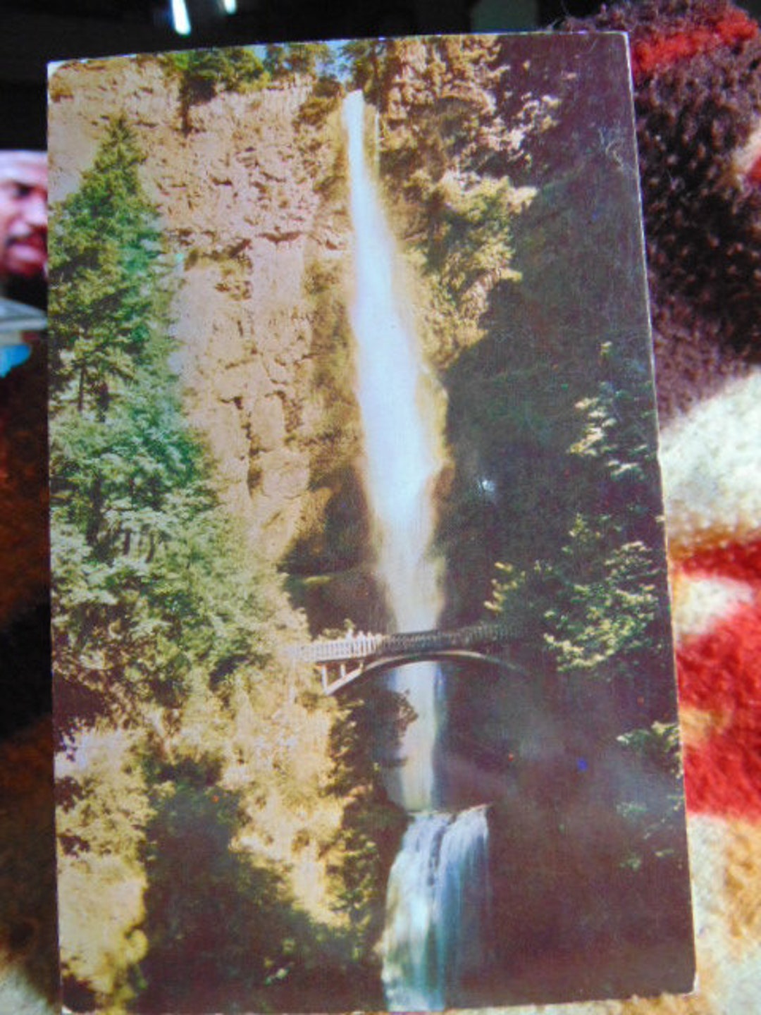 Excellent 50's/60's MULTNOMAH Falls OREGON Postcard..unused ..#205 ...