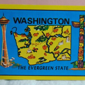 Vintage 70's/80's Set 3 WASHINGTON State Destination Single Playing ...