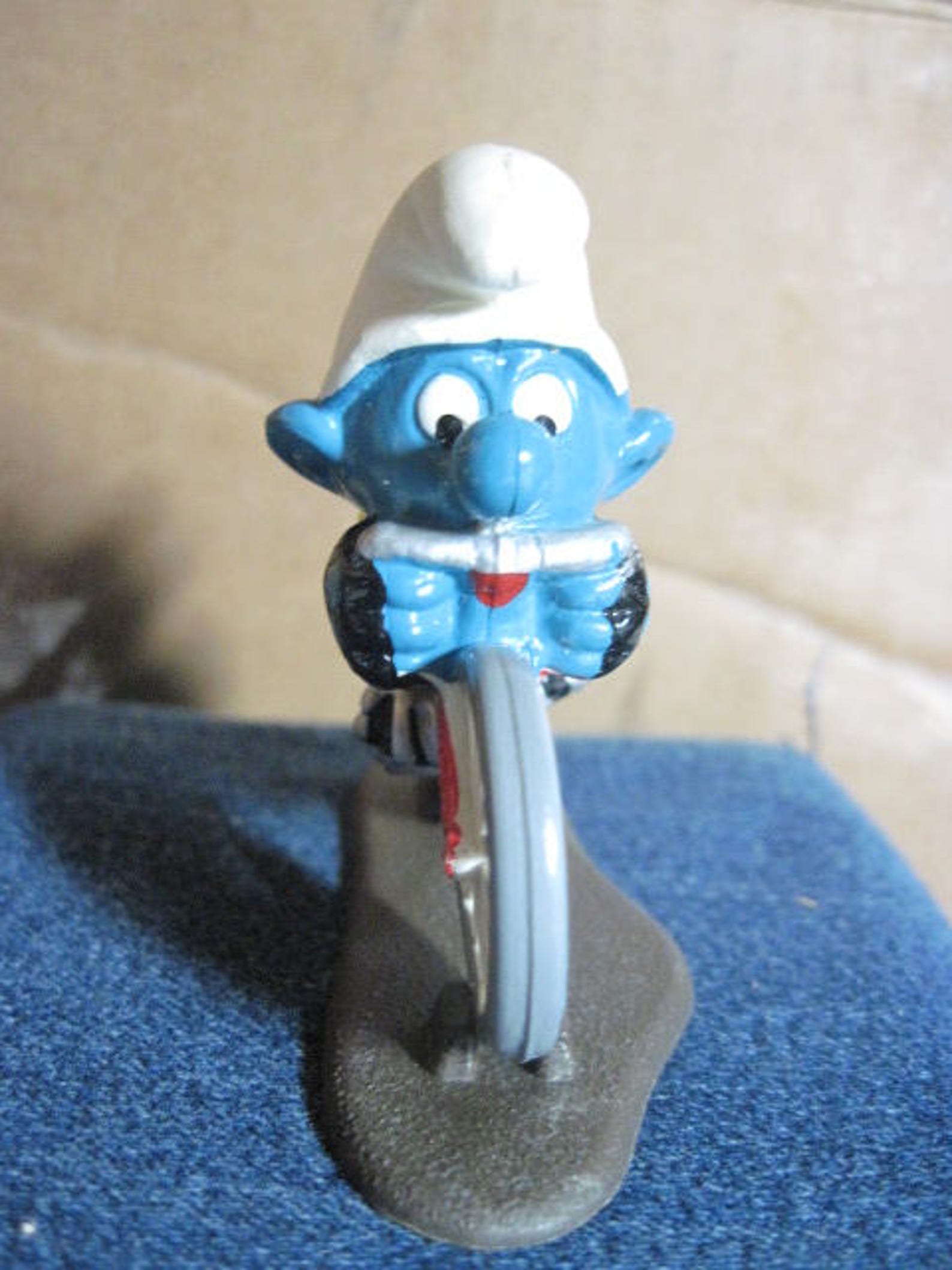 Vintage Bike Riding Smurf...rare Display Only..vintage | Etsy