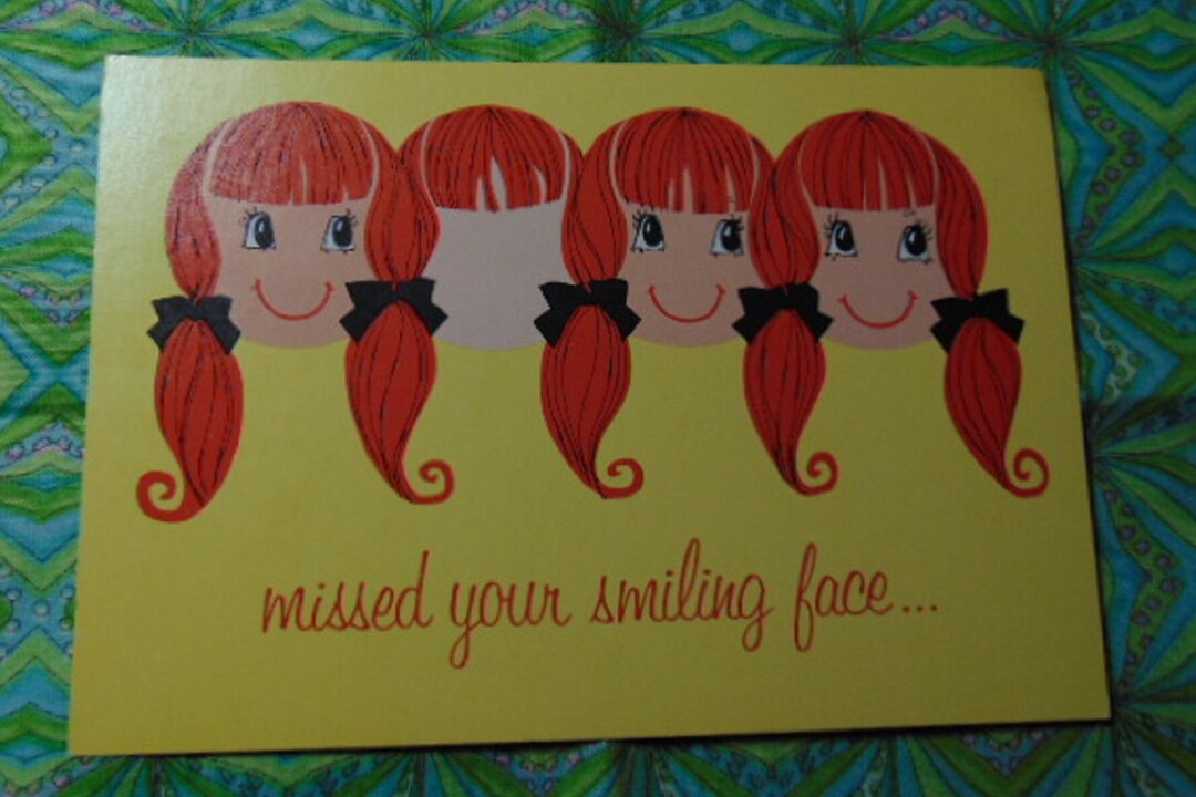 VINTAGE BEAUTIFUL 60's Tupperware 'missing You' Customer Postcard ...