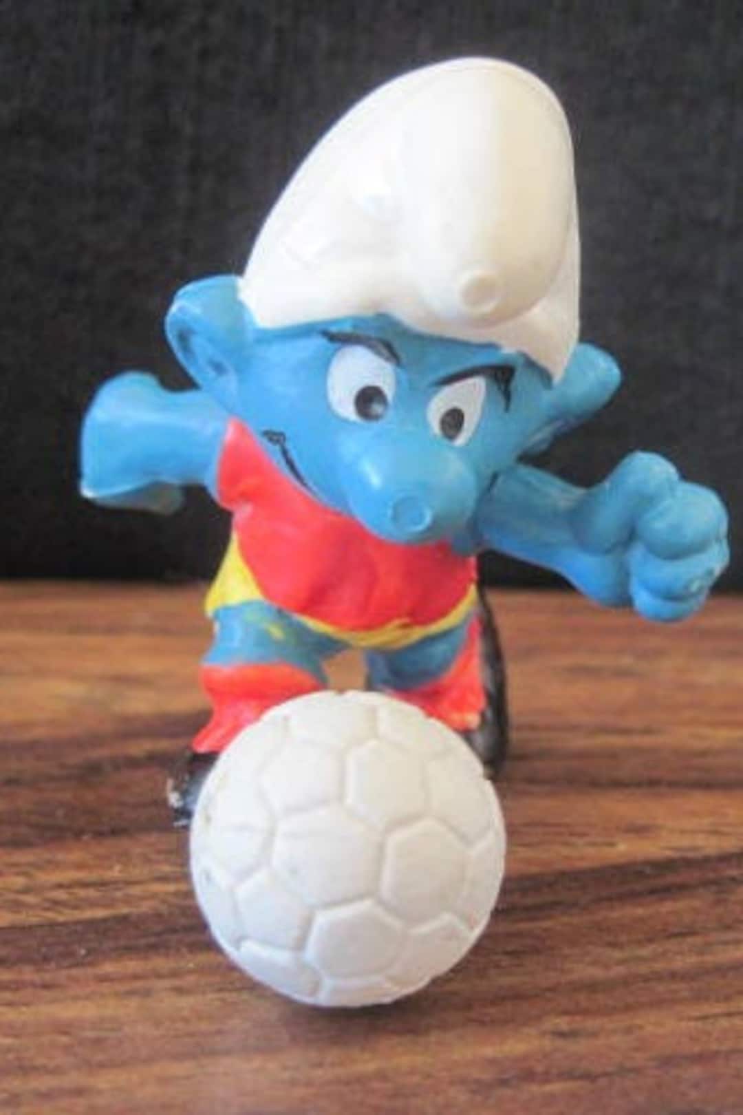 Vintage 1978 Soccer Player Smurf ... Kid's Gift,collector,home Decor ...