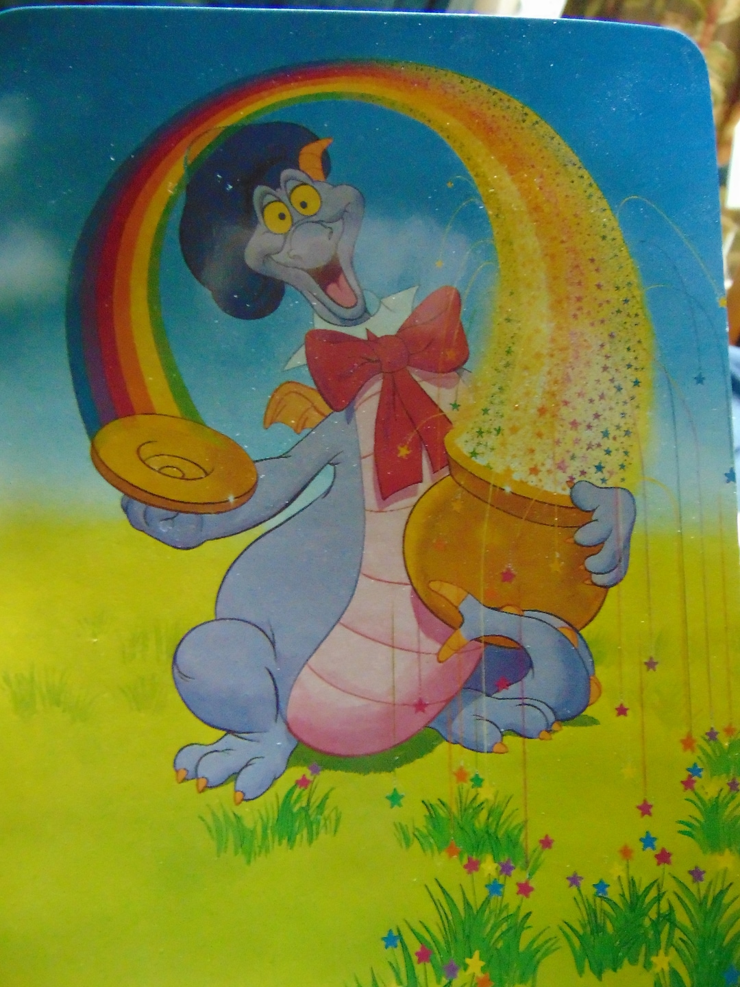 VINTAGE BEAUTIFUL 1982 Figment the Little Purple Dragon EPCOT Postcard ...