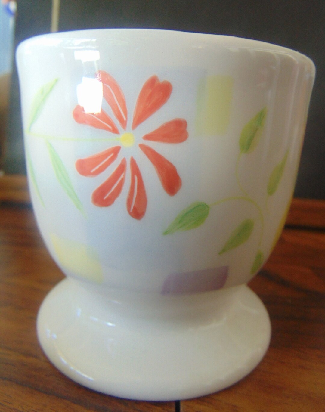 Vintage BEAUTIFUL 90's Avon China Watercolor Floral Candle Cup Holder ...