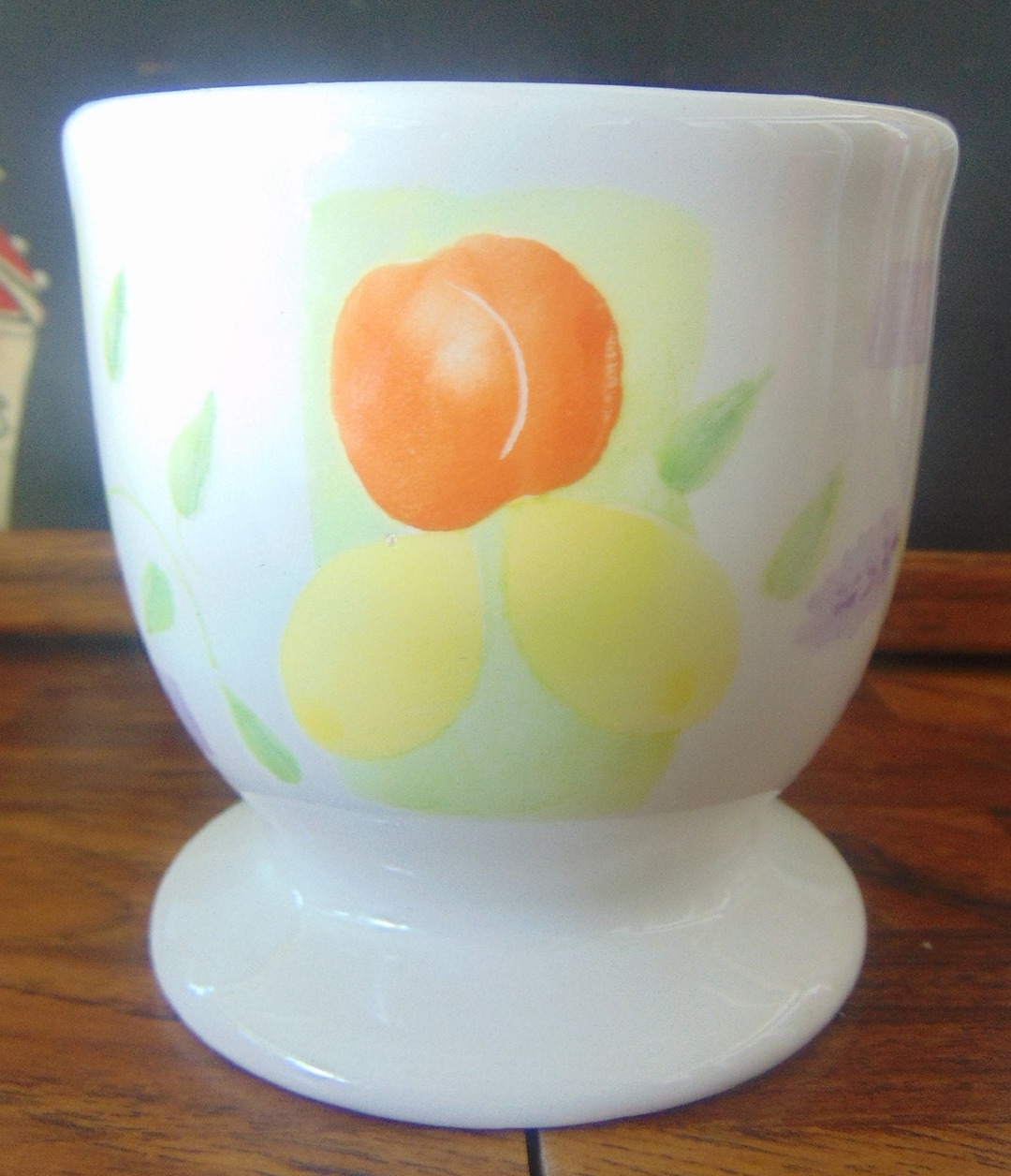 Vintage BEAUTIFUL 90's Avon China Watercolor Floral Candle Cup Holder ...