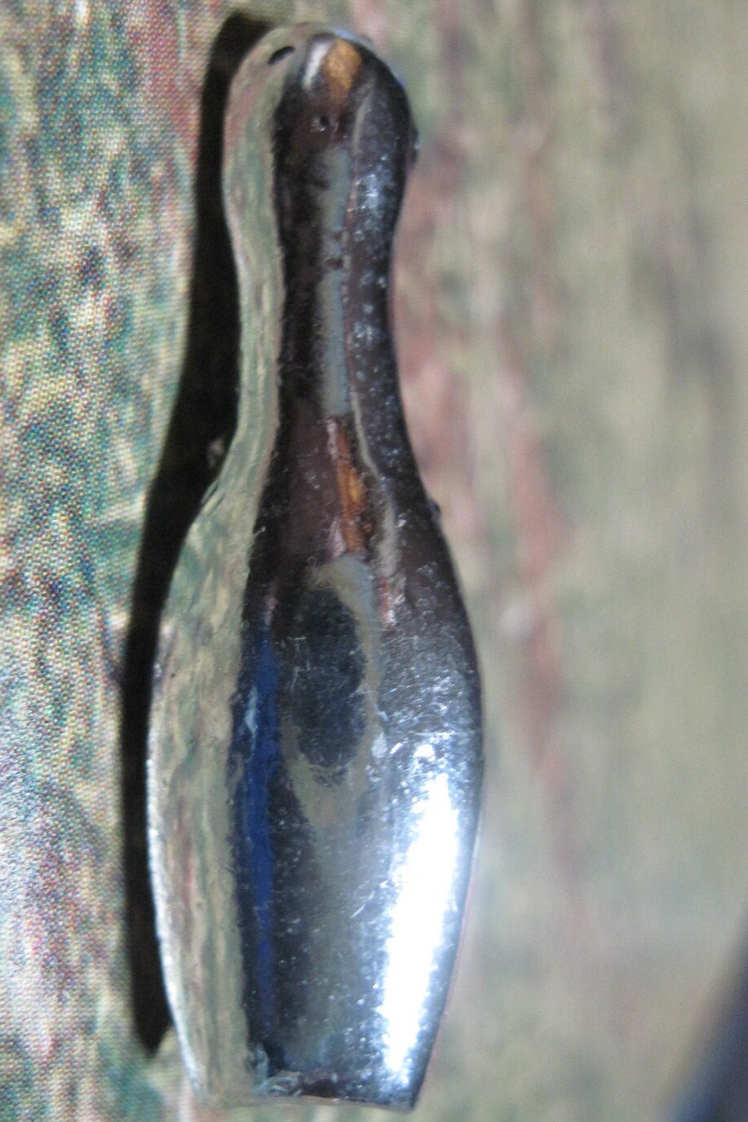 Vintage SPLENDID 40's/50's Realistic Figural Silver Bowling Pin W/ C ...