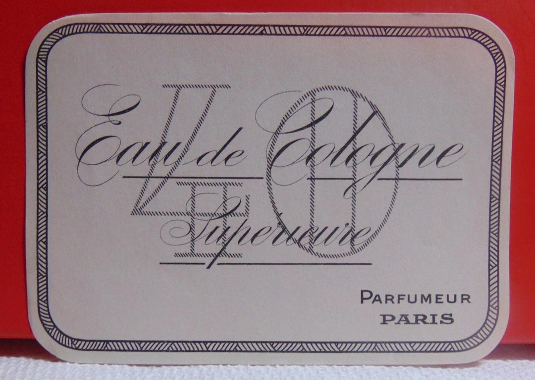 Vintage 1920's/30's French off White Eau De Cologne Superieure ...