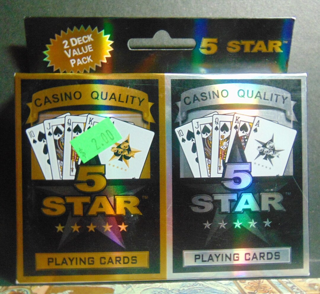 Vintage 80's-2000's? Double Deck 5 Star Casino Quality Standard Size ...