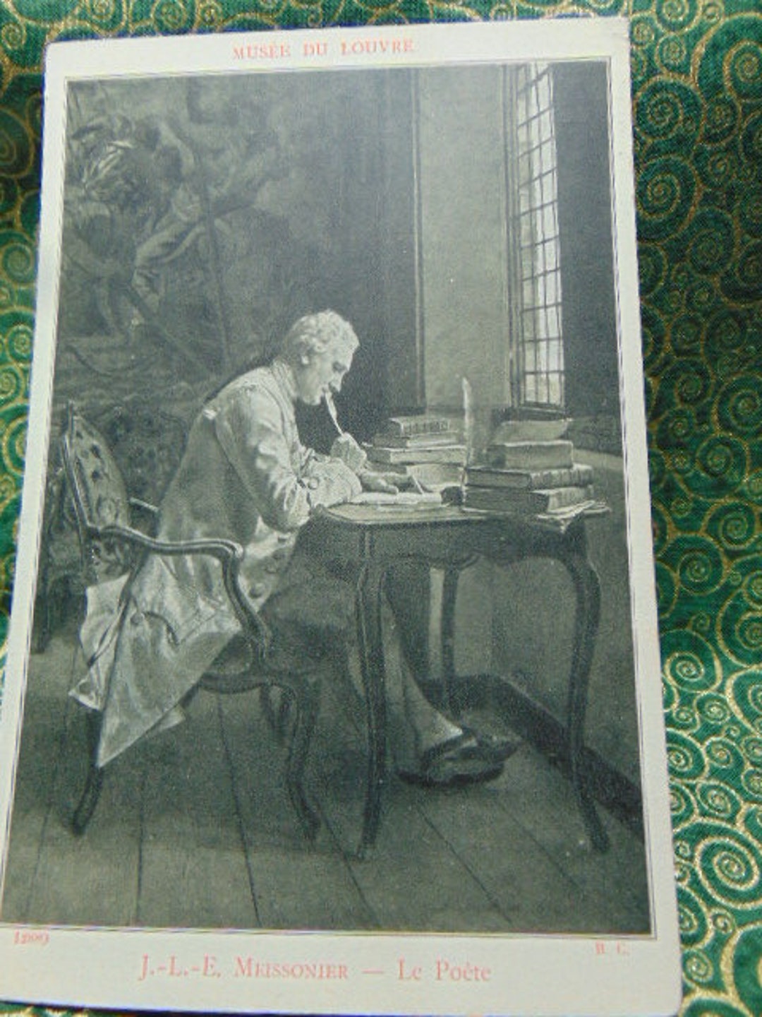 ANTIQUE BEAUTIFUL 1900's J-L-E Messonier Le Poete'- Musee Du Louvre ...